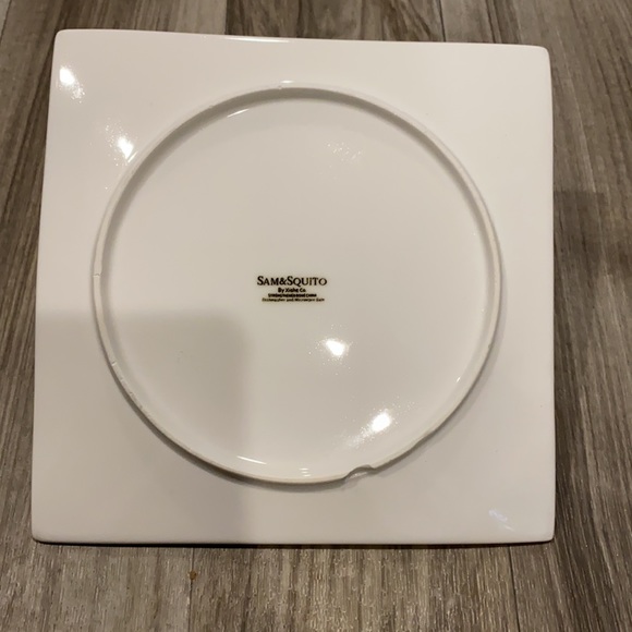 Sam & Squito | Dining | Sam Squito 8 Textured Square Salad Plate Glossy ...